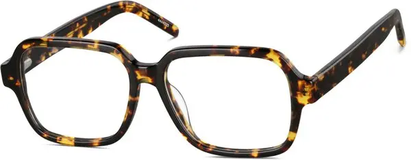 Zenni Square Eyeglasses Full Rim Frame - Tortoiseshell