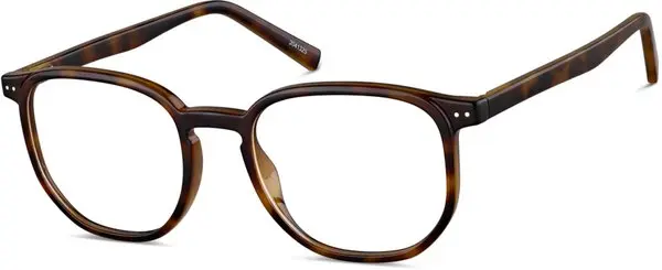 Zenni Square Glasses Plastic Full Rim Frame - Tortoiseshell