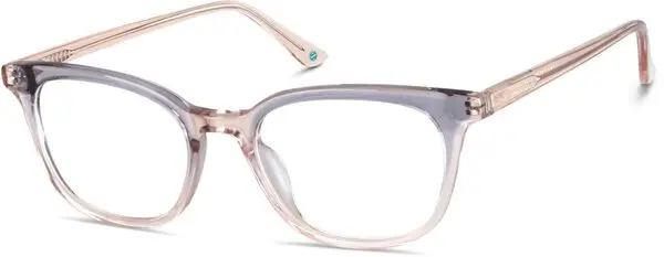 Zenni Square Eyeglasses Full Rim Frame - Translucent
