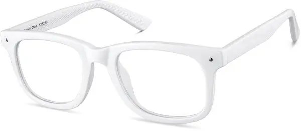 Zenni Square Eyeglasses Full Rim Frame - White