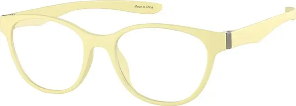 Zenni Square Full Rim Eyeglasses - Yellow