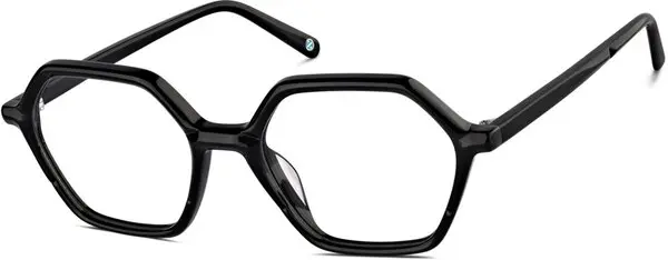 Zenni Geometric Full Rim Eyeglasses - Black