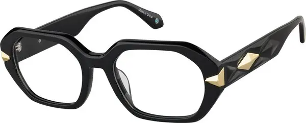 Zenni Geometric Full Rim Frame - Black