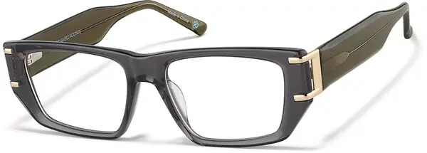 Zenni Geometric Full Rim Eyeglasses - Gray