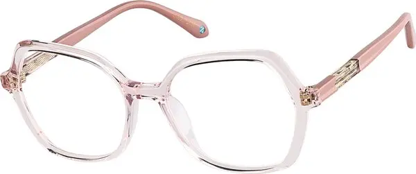 Zenni Geometric Full Rim Eyeglasses - Pink