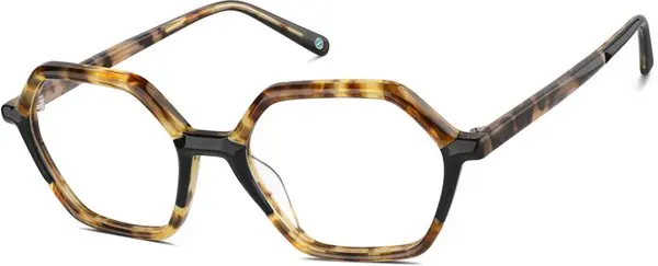 Zenni Geometric Full Rim Eyeglasses - Tortoiseshell