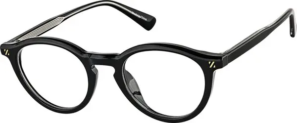 Zenni Round Full Rim Eyeglasses - Black