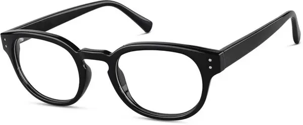 Zenni Round Frame Full Rim Eyeglasses - Black