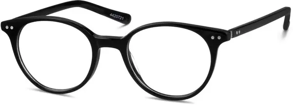 Zenni Round Full Rim Eyeglasses - Black