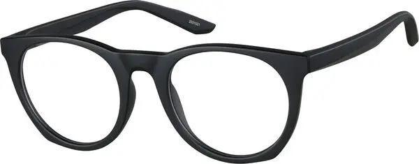 Zenni Round Full Rim Eyeglasses - Black