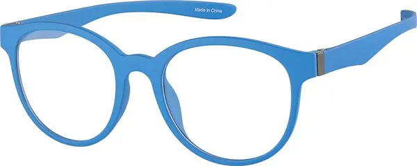 Zenni Round Frame Full Rim Eyeglasses - Blue