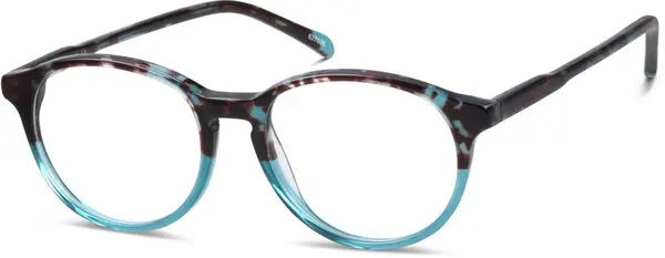 Zenni Round Frame Full Rim Eyeglasses - Blue