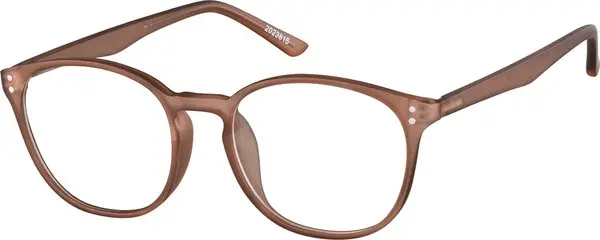 Zenni Round Full Rim Eyeglasses - Brown