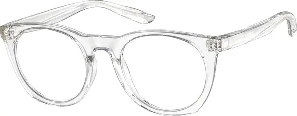 Zenni Round Full Rim Eyeglasses - Clear