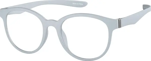 Zenni Round Full Rim Eyeglasses - Gray