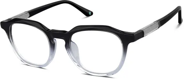 Zenni Round Eyeglasses With Full Rim Frame - Gray