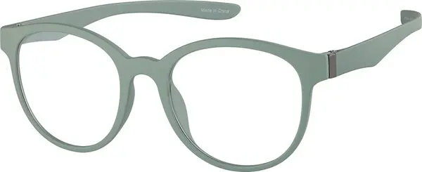 Zenni Round Full Rim Eyeglasses - Green