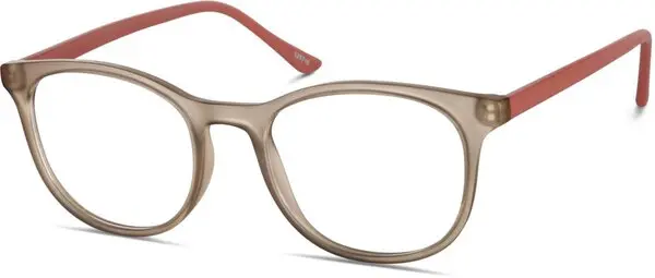Zenni Round Full Rim Eyeglasses - Latte