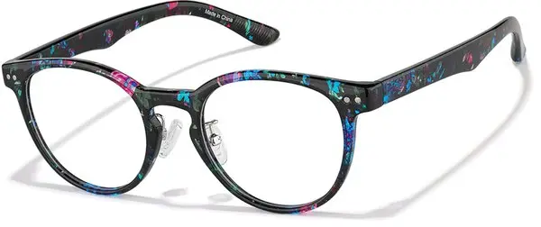 Zenni Round Full Rim Eyeglasses - Midnight
