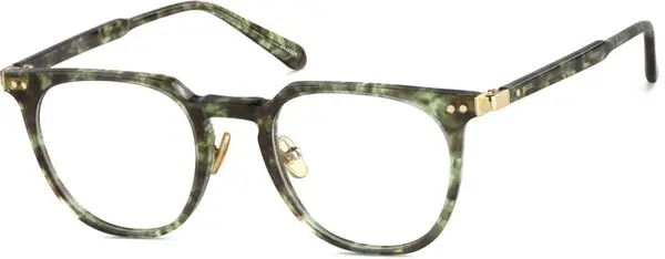 Zenni Round Frame Full Rim Eyeglasses - Moss