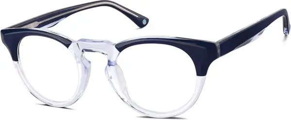 Zenni Round Full Rim Frame - Navy