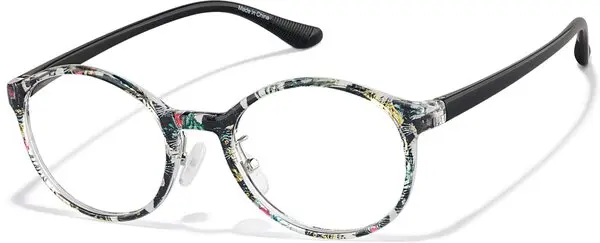 Zenni Round Frame Full Rim Eyeglasses - Pattern