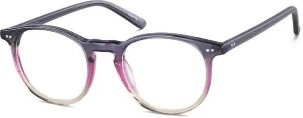 Zenni Round Frame Full Rim Eyeglasses - Purple