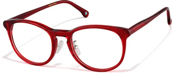 Zenni Round Frame Eyeglasses - Red