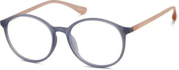 Zenni Round Full Rim Eyeglasses - Slate