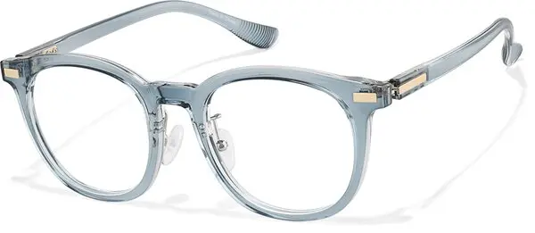 Zenni Round Frame Eyeglasses - Translucent Gray