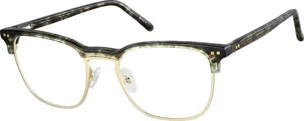 Zenni Browline Full Rim Frame Eyeglasses - Gold