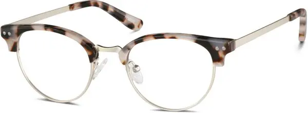 Zenni Browline Full Rim Frame Eyeglasses - Ivory Tortoiseshell