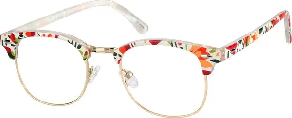 Zenni Browline Full Rim Frame Glasses - Multi