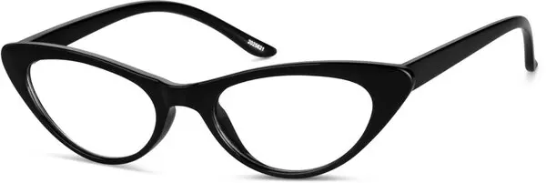 Zenni Retro Cat-eye Full Rim Frame Glasses - Black