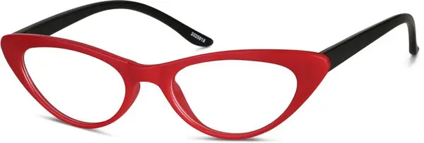 Zenni Retro Cat-eye Full Rim Frame Glasses - Red