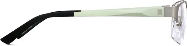 Zenni Rectangle Glasses Mixed Frame - Gray