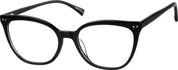 Zenni Vintage Cat-eye Full Rim Eyeglasses - Black