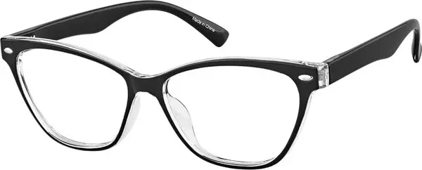 Zenni Cat-eye Full Rim Eyeglasses - Black