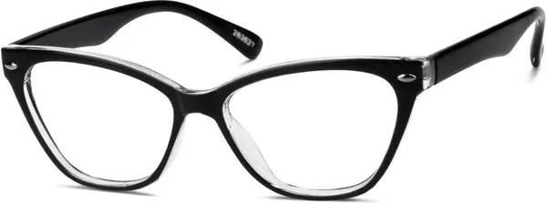 Zenni Vintage Cat-eye Full Rim Eyeglasses - Black