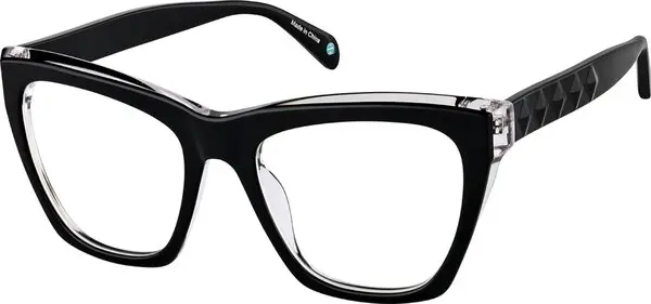 Zenni Cat-eye Full Rim Glasses - Black