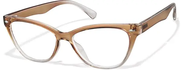 Zenni Cat-eye Full Rim Glasses - Brown