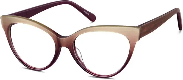 Zenni Vintage Cat-eye Full Rim Glasses - Gold Ombre