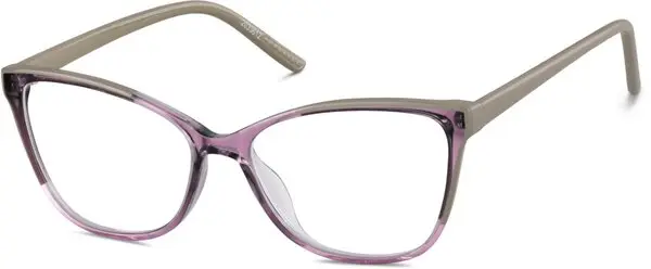 Zenni Vintage Cat-eye Full Rim Glasses - Grey