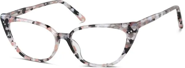 Zenni Vintage Cat-eye Full Rim Glasses - Ivory Tort