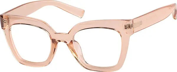 Zenni Vintage Cat-eye Full Rim Frame - Orange