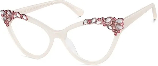 Zenni Cat-eye Full Rim Glasses - Pink