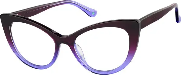 Zenni Cat-eye Full Rim Glasses - Purple