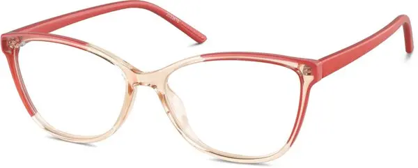 Zenni Vintage Cat-eye Full Rim Glasses - Red