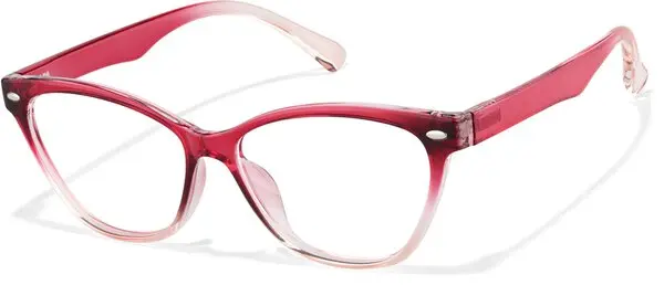 Zenni Cat-eye Full Rim Glasses - Red