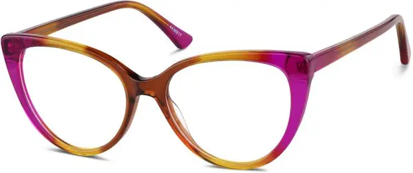 Zenni Vintage Cat-eye Full Rim Glasses - Sunset